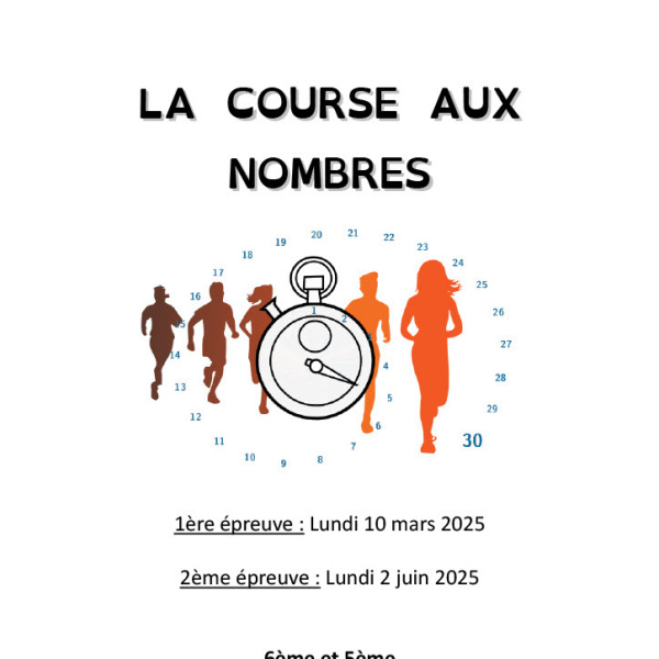 « La course aux nombres » - Collège Gaël Taburet